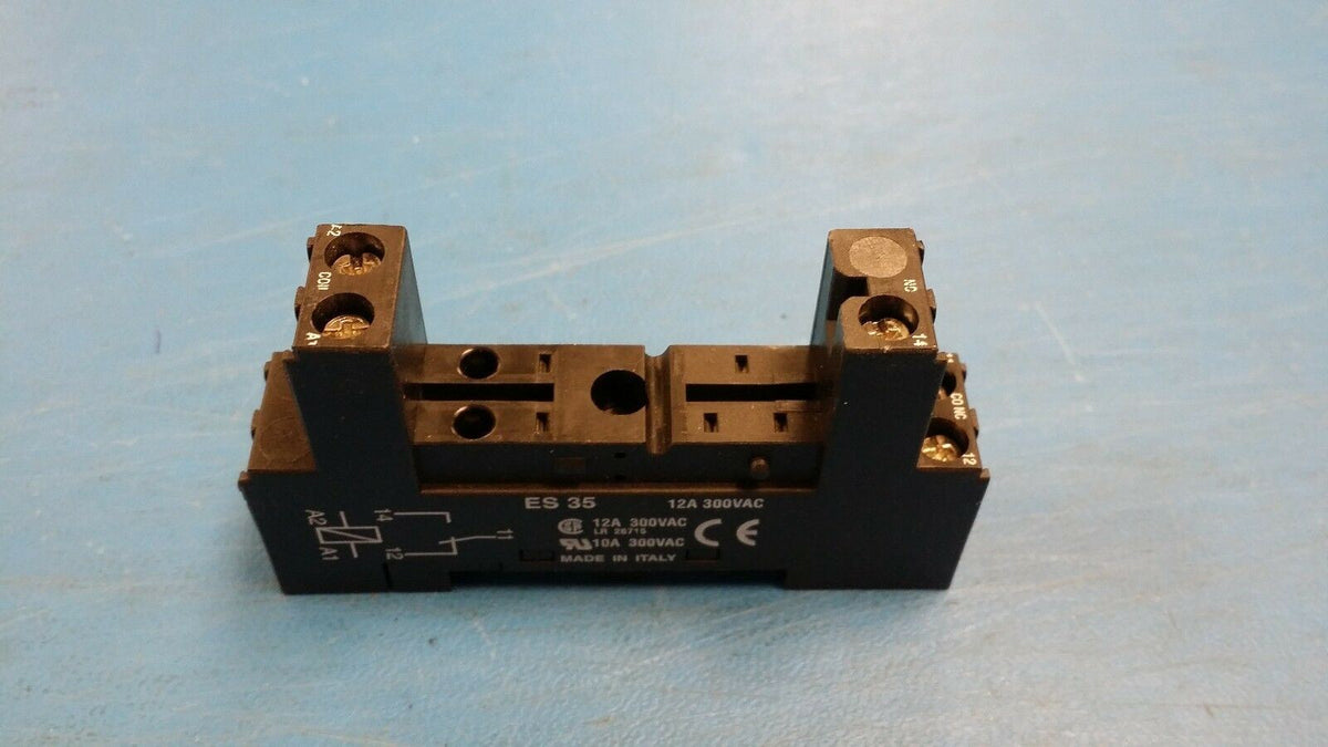 (1pc) ES35 Custom Conn. Relay Socket 5 Pin Slim Line 1 DIN Rail Double ...