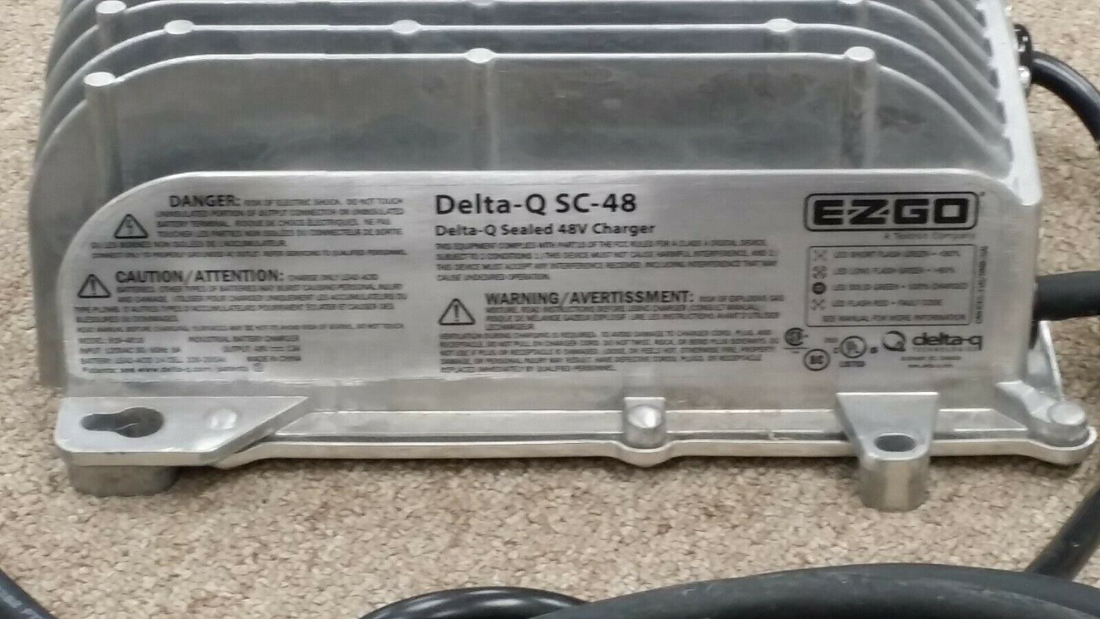 E-Z-GO 48v Golf Cart Battery Charger Rxv Txt OEM Delta Q SC-48 ...