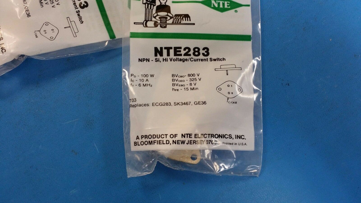 (1 PC) NTE283, ECG283, SK3467, GE36, Silicon NPN Transistor – Specialty ...